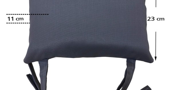 Μαξιλαρακι για ξαπλώστες γκρι με διάτρητο πανί